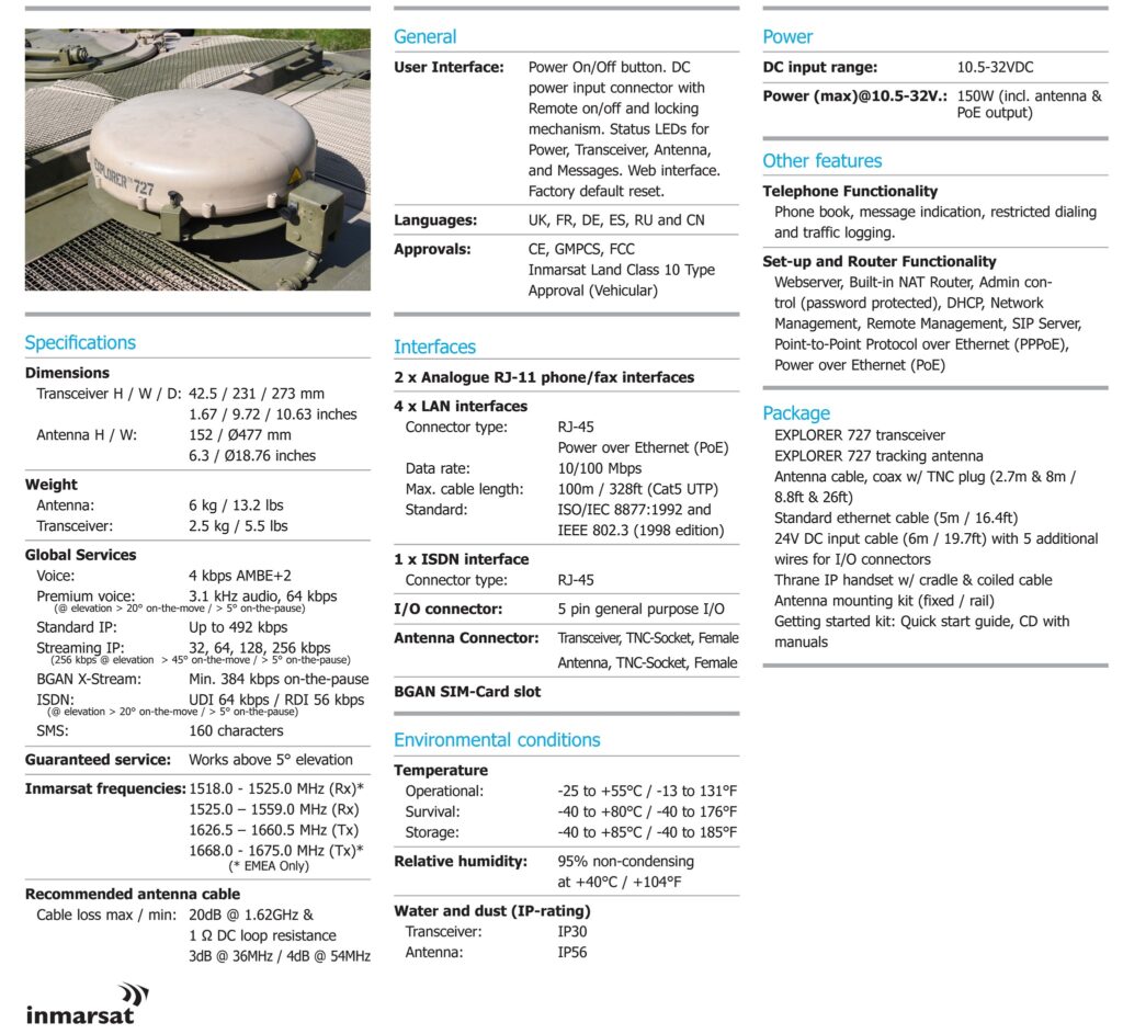 COBHAM EXPLORER 727 – BTW S.A.
